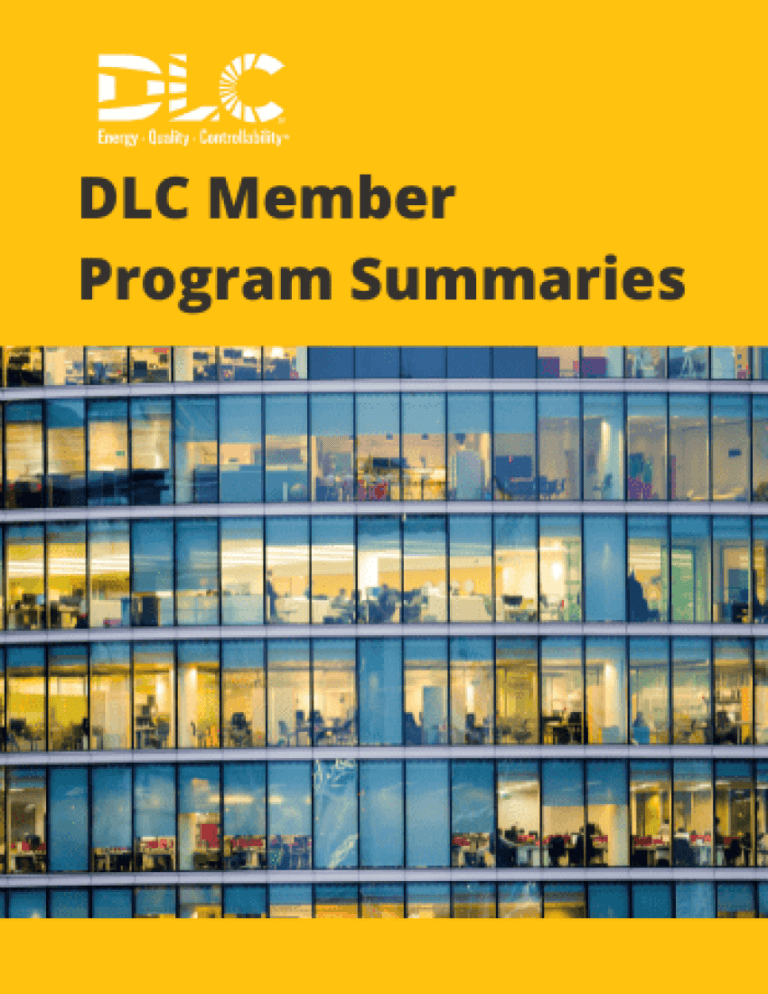 DLC Member Program Summaries - Solid-State Lighting - DesignLights