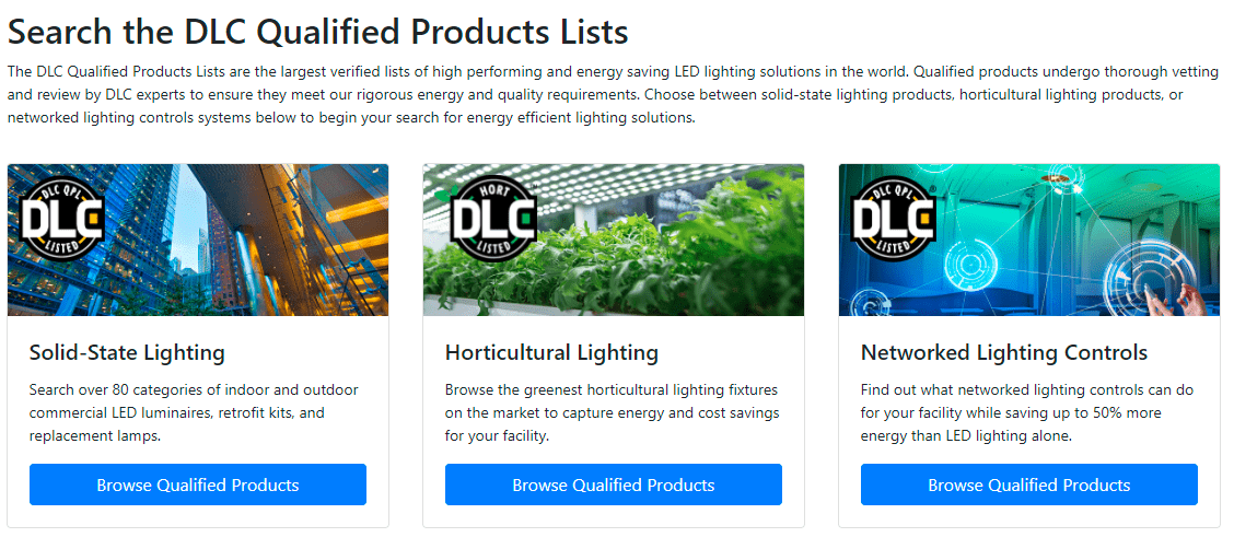 Tips for Searching the DLC Qualified Products Lists - DesignLights