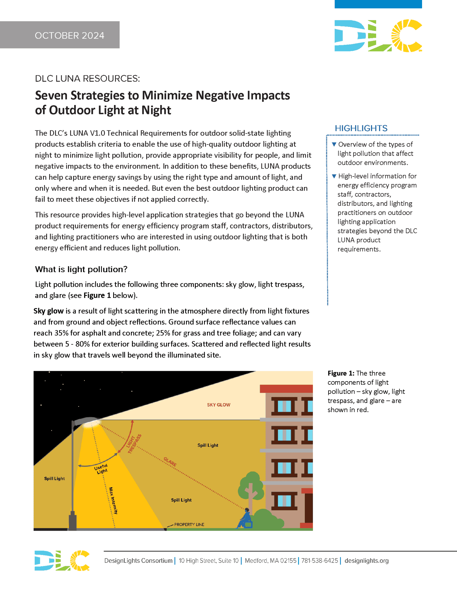 Seven Strategies to Minimize Negative Impacts of Outdoor Light at Night ...